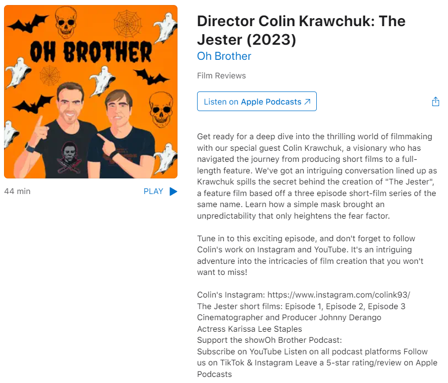 The Jester | Epic Pictures