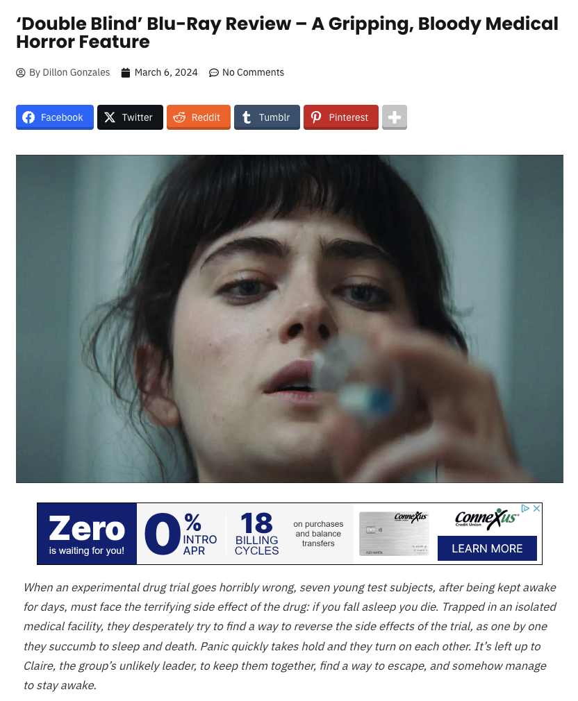 Double Blind | Epic Pictures