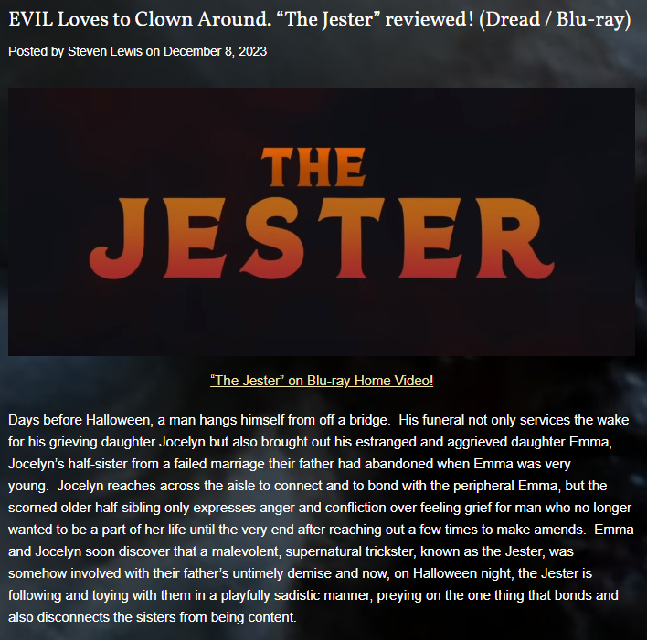 The Jester | Epic Pictures