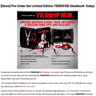 Terrifier | Epic Pictures