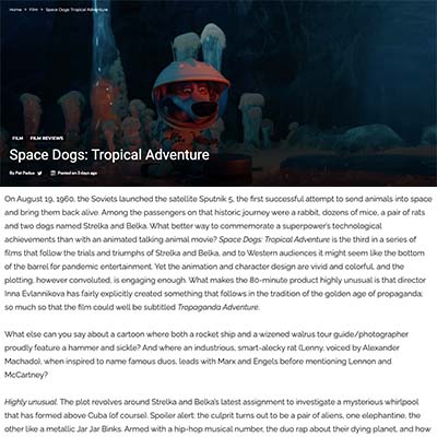 Space Dogs Tropical Adventure | Epic Pictures