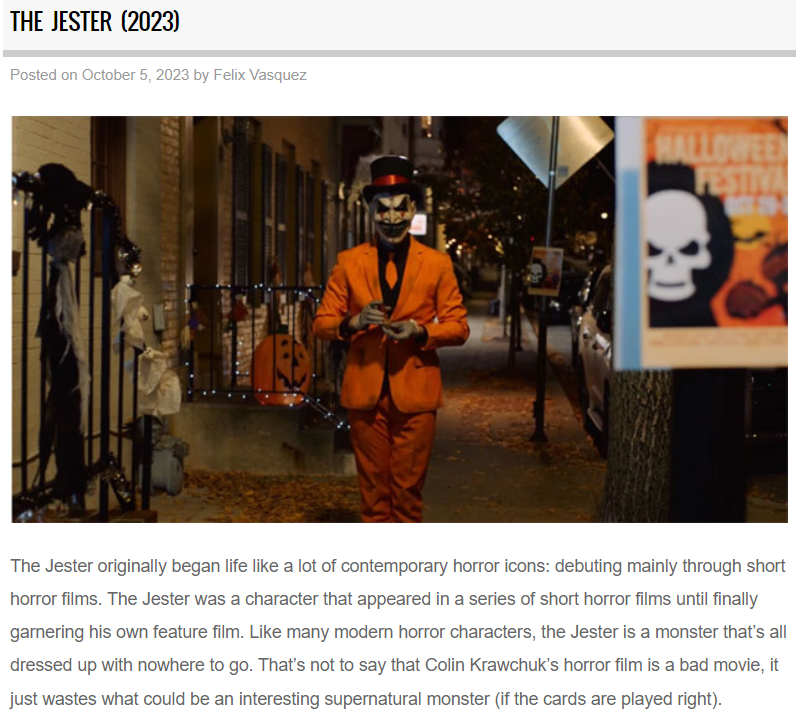 The Jester | Epic Pictures